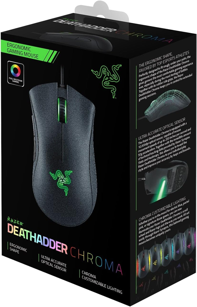 Razer DeathAdder Chroma (first Copy) - Multi-Color Ergonomic Gaming Mo ...