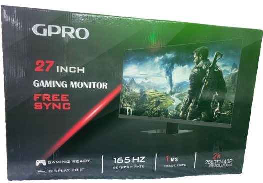 GPRO 27" Gaming 165HZ 2560*1440P 2K Monitor / شاشة GPRO للألعاب مقاس 2 ...