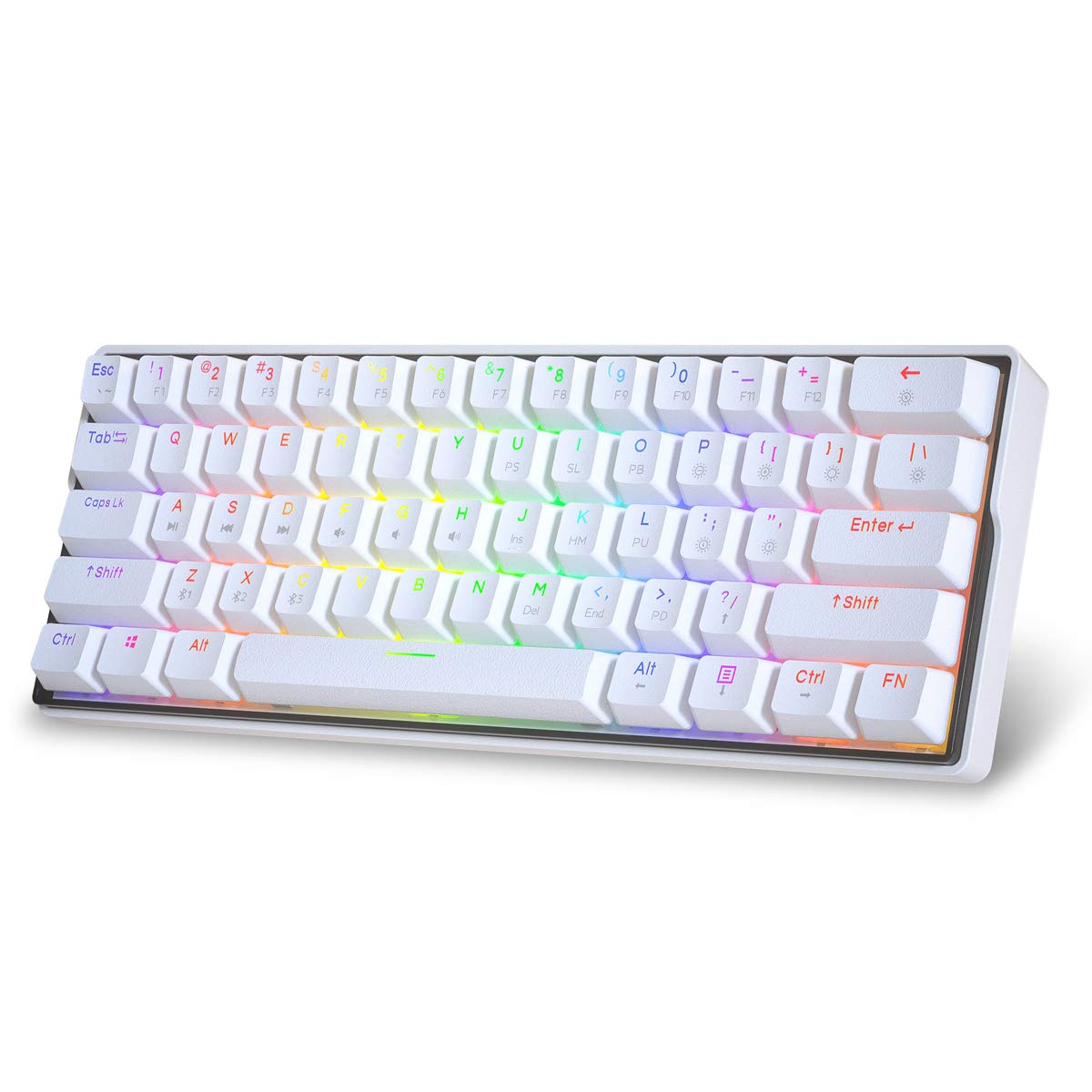 DK-61 White 60% Mechanical Gaming Keyboard – AlHamlan Store
