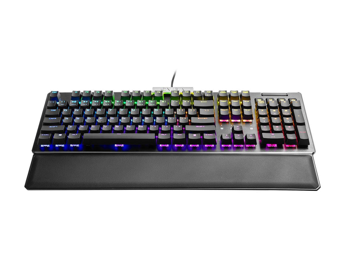 EVGA Z15 RGB Mechanical Gaming Keyboard, Clicky Switch, RGB Backlit LE ...